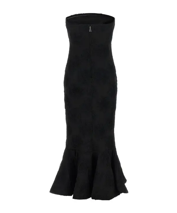 ROTATE BY BIRGER CHRISTENSEN Flower Mesh Flounce Mermaid Dress