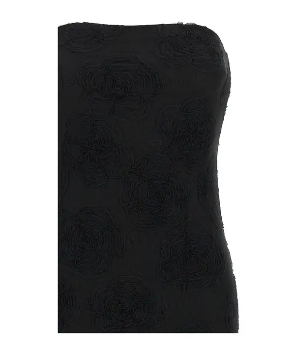 ROTATE BY BIRGER CHRISTENSEN Flower Mesh Flounce Mermaid Dress