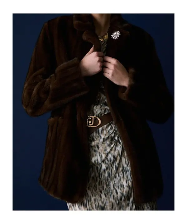 Liu Jo Jacket In Faux Fur