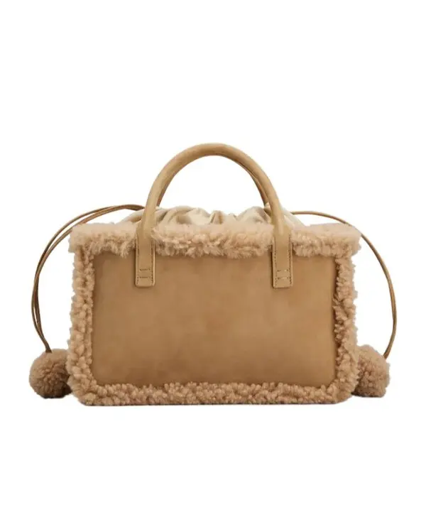 ROGER VIVIER Viv Skate Shearling Tote Bag