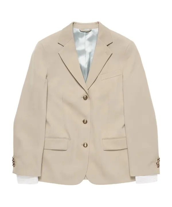 Acne Studios Layered Wool Suit Jacket - Brown