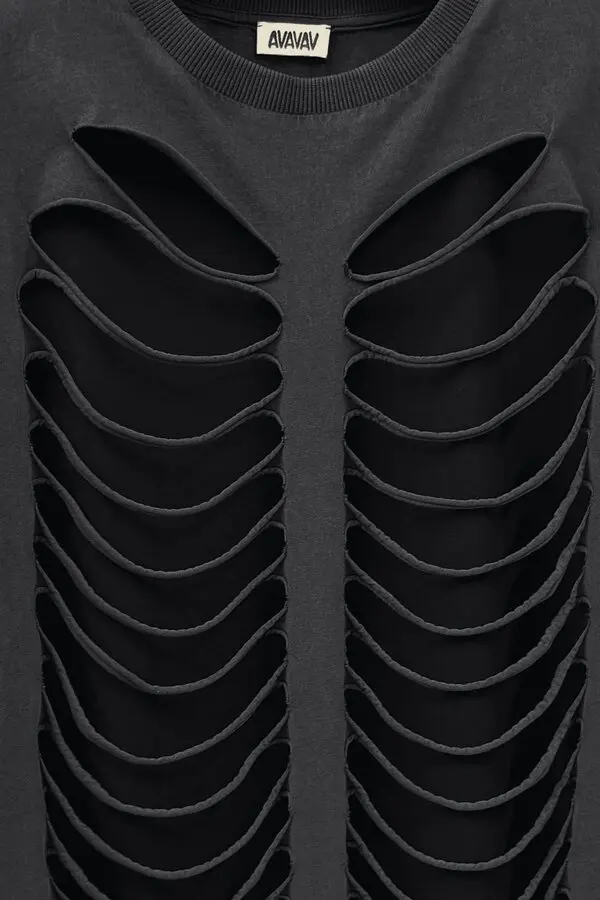 AVAVAV Cut-out Double-layered T-shirt