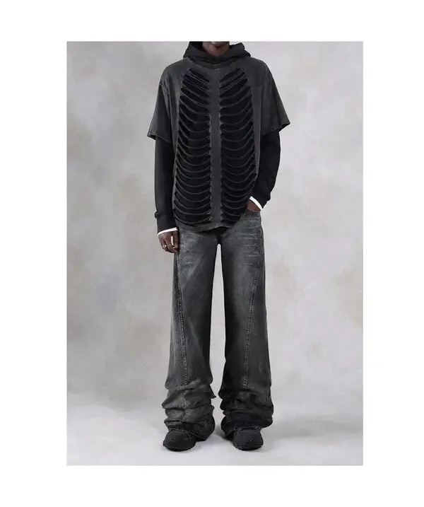 AVAVAV Cut-out Double-layered T-shirt