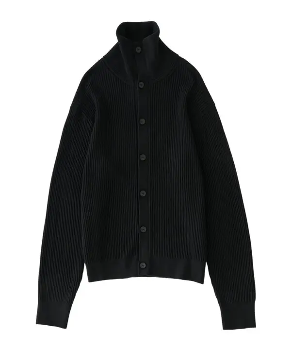 Studio Nicholson Ribbed High Neck Cardigan