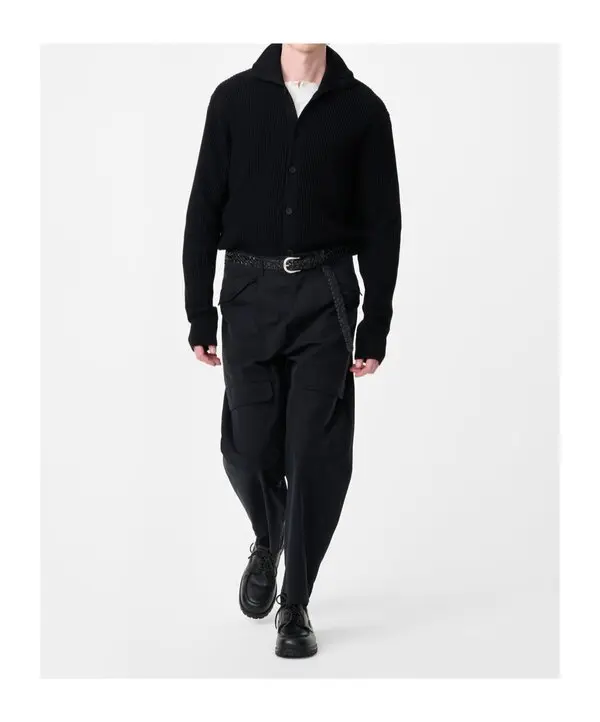 Studio Nicholson Ribbed High Neck Cardigan