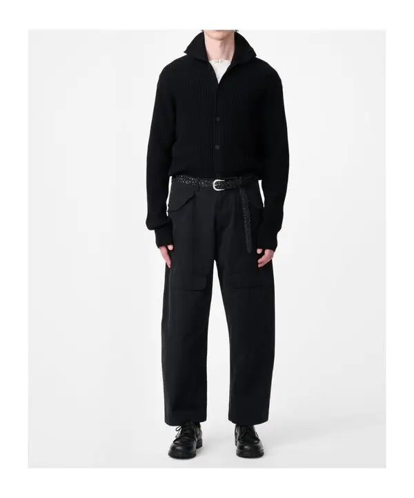 Studio Nicholson Ribbed High Neck Cardigan