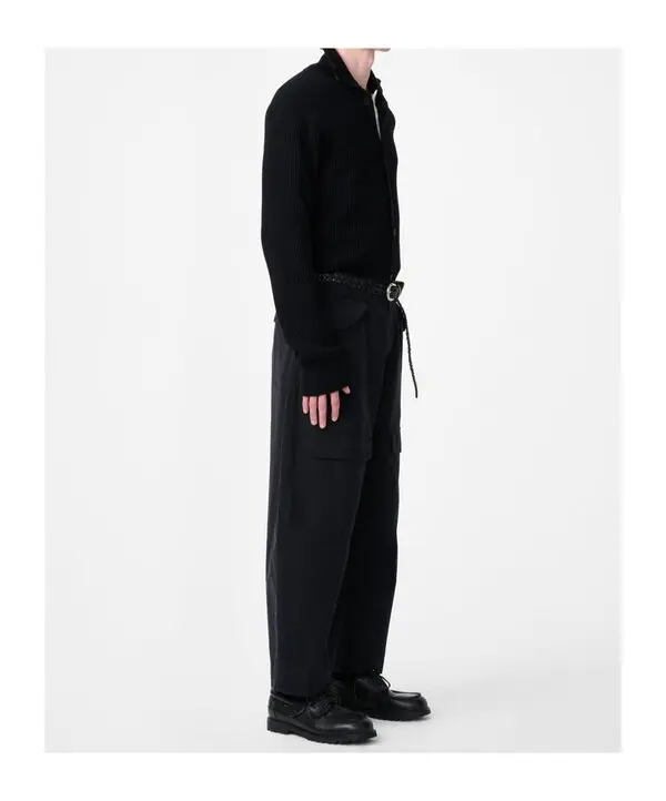 Studio Nicholson Ribbed High Neck Cardigan