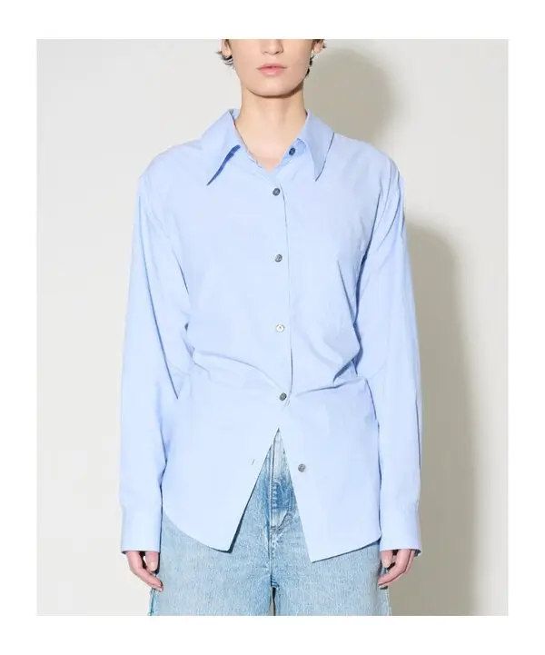 Our Legacy Contrast Striped Cotton Shirt