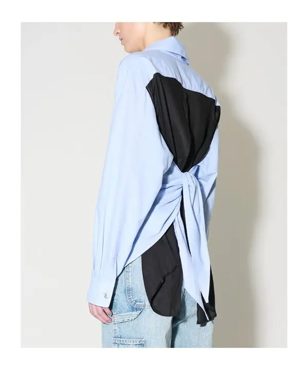 Our Legacy Contrast Striped Cotton Shirt