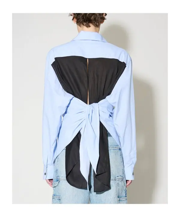 Our Legacy Contrast Striped Cotton Shirt