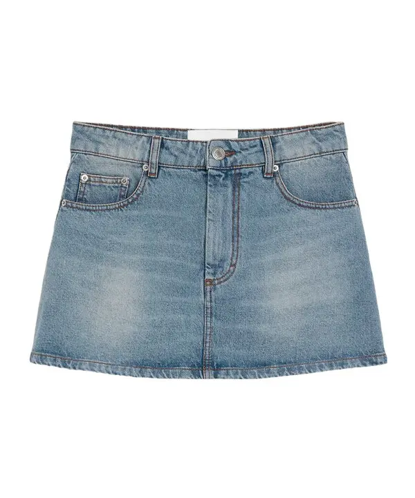 AMI Paris Mini Cotton Skirt - Blue