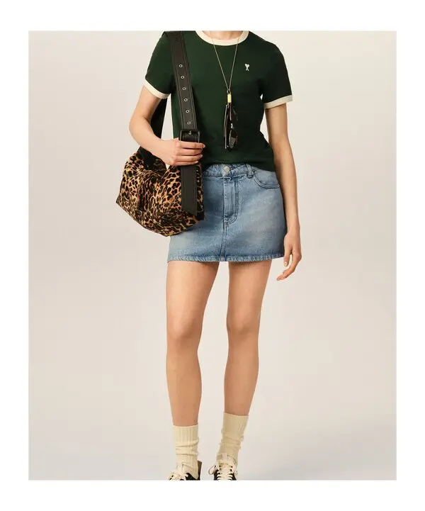AMI Paris Mini Cotton Skirt
