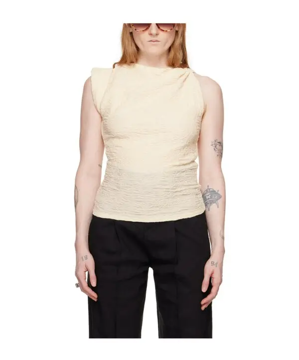 Isabel Marant Étoile Crinkled Asymmetric Jersey Top