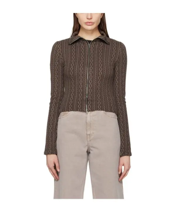 Our Legacy Patterned-jacquard Cardigan