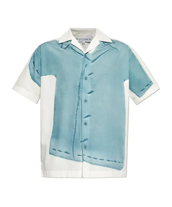 J.W.ANDERSON Trompe L'oeil-print Cotton Shirt