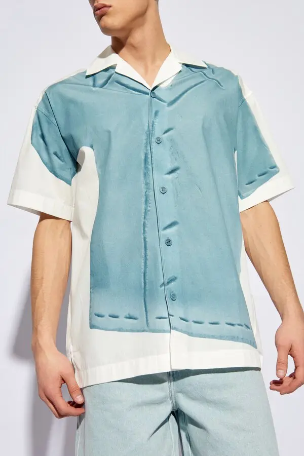 J.W.ANDERSON Trompe L'oeil-print Cotton Shirt