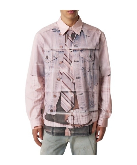 Acne Studios Trompe-l'œil Cotton Poplin Shirt