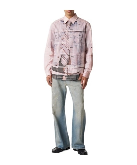 Acne Studios Trompe-l'œil Cotton Poplin Shirt