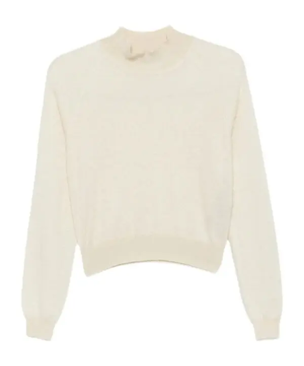 TOM FORD Cropped Mohair And Silk-blend Sweater - White