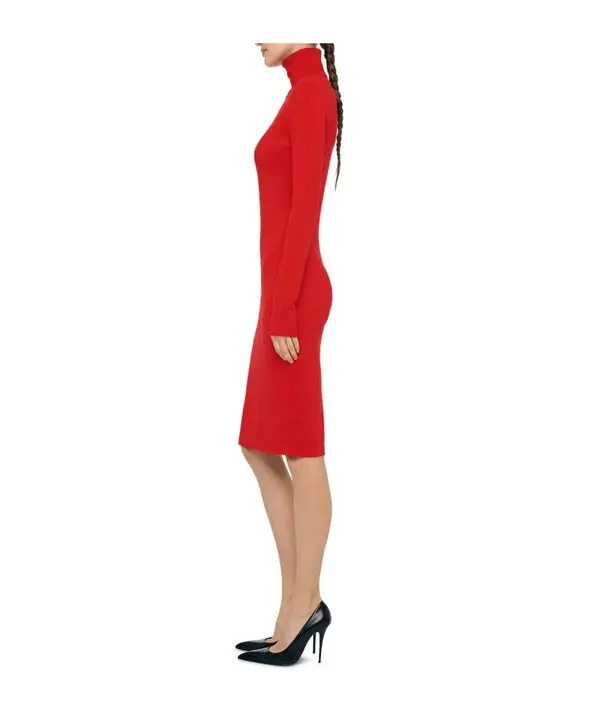 Norma Kamali Long-sleeved, High-neck Dress