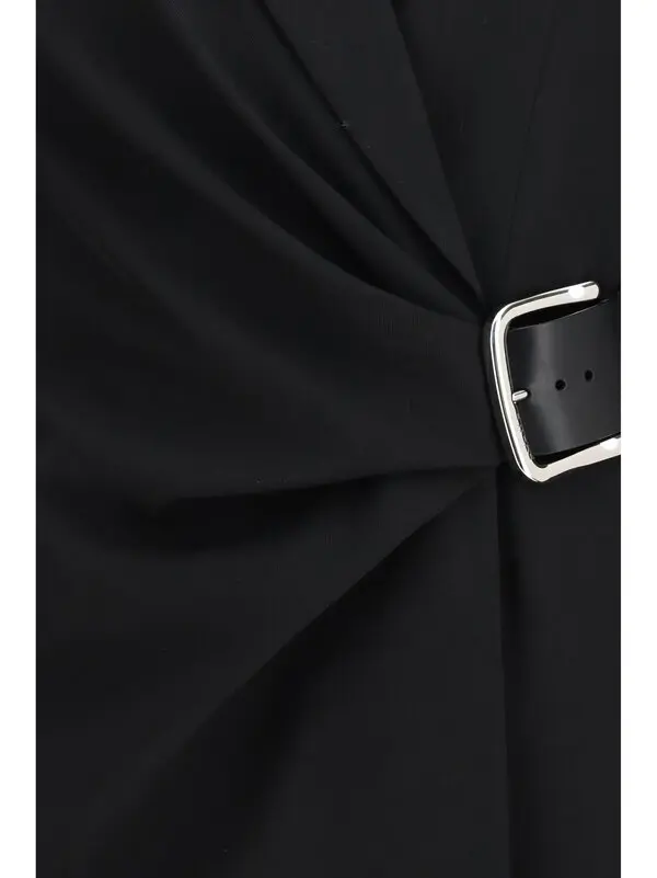 Loewe Draped Wool Jacket With Belt