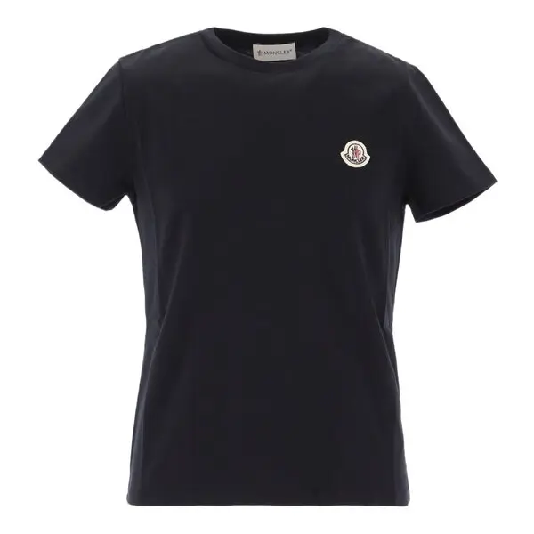 Moncler Logo Patch Short-sleeve T-shirt - Black