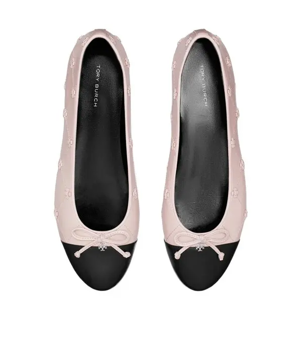 Tory Burch Bunny Knot Cap-toe Ballet Flat