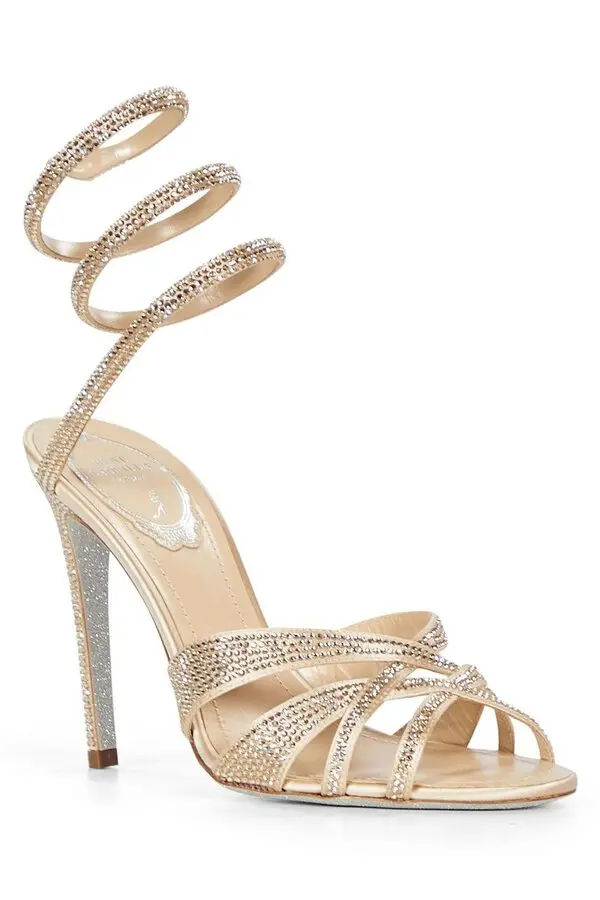 Rene Caovilla Dania Embellished Heeled Sandals