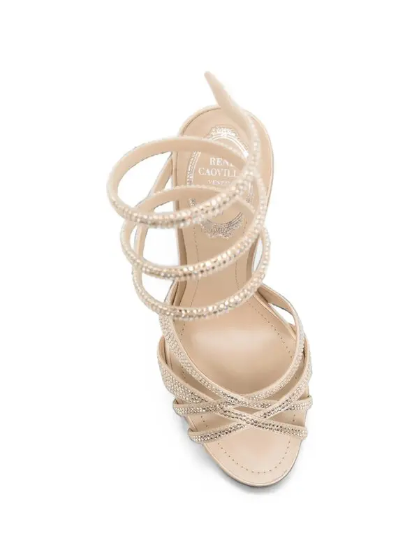 Rene Caovilla Dania Embellished Heeled Sandals
