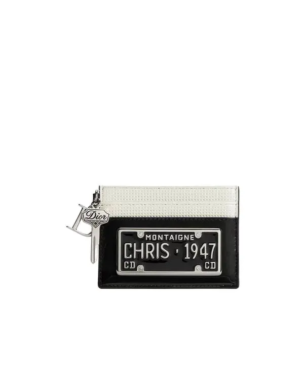 Dior Saddle Freesia Card Holder - Black