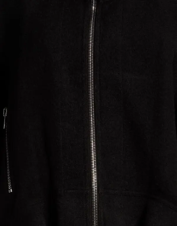 Rick Owens Minimalist Wool Zip-up Jacket