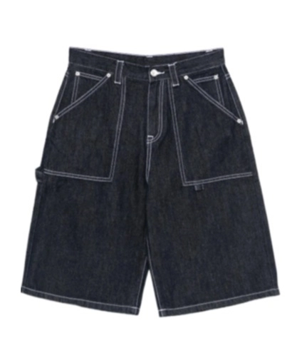 WRSTBHVR Contrast-stitch Denim Shorts