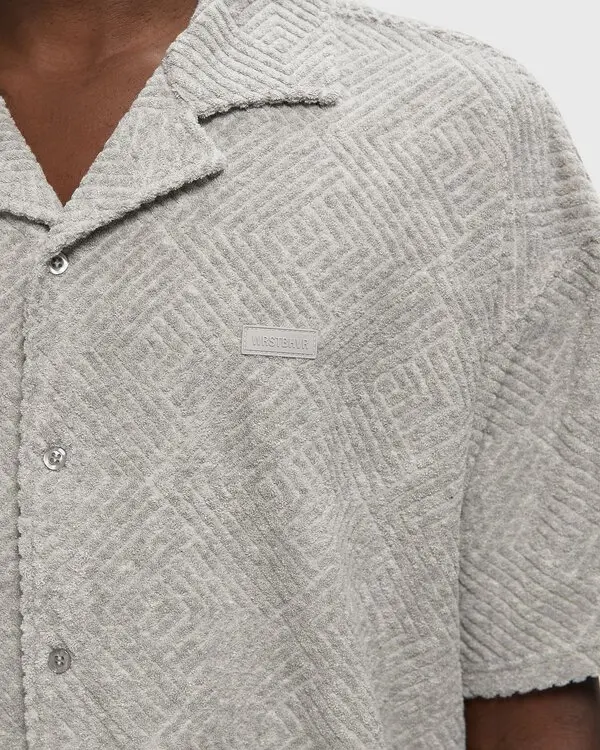 WRSTBHVR Fred Geometric-patterned Camp-collar Shirt