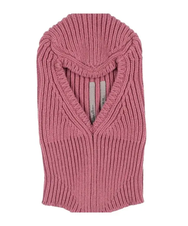 Rick Owens Lightweight Knit Hood - Pink