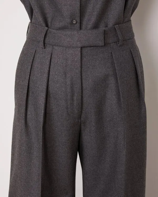 Officine Générale Elka Pleated Wide-leg Tailored Trousers