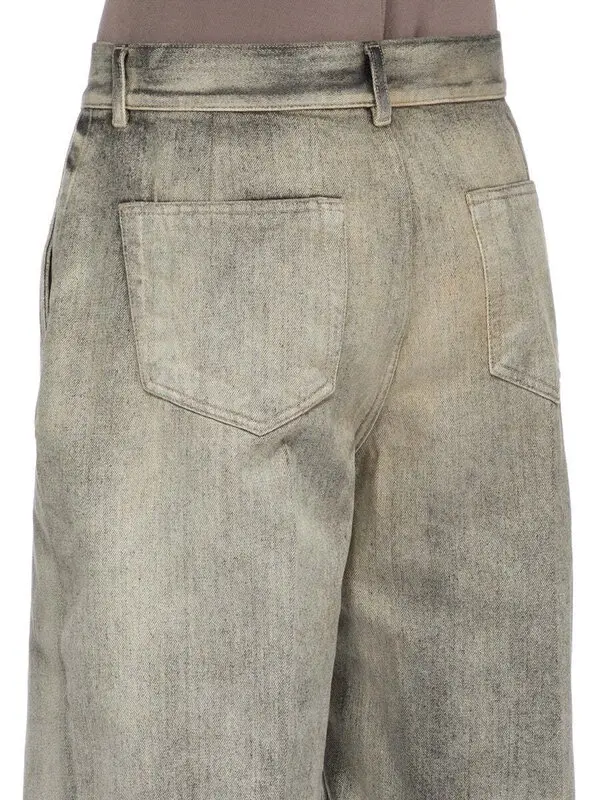 Rick Owens Washed-effect Knee-length Shorts