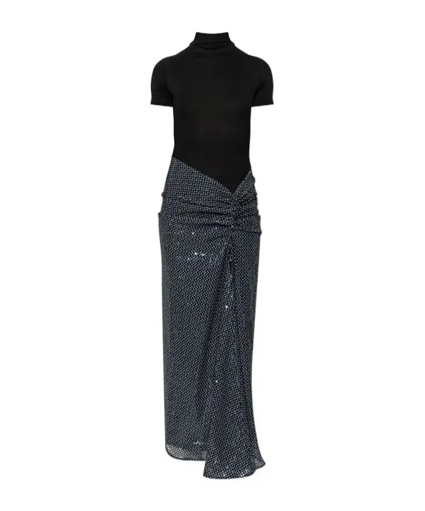 Christopher Esber Draped Sequin Maxi Dress