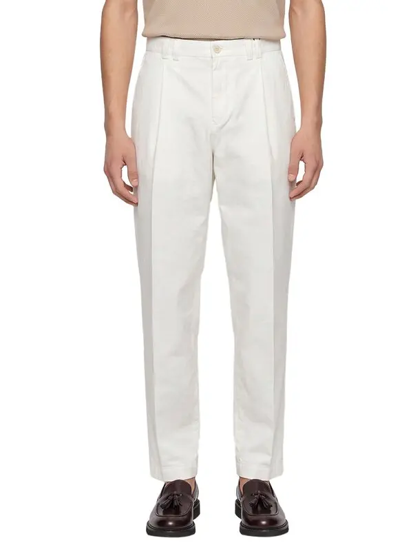 Canali Pleated Straight-leg Trousers