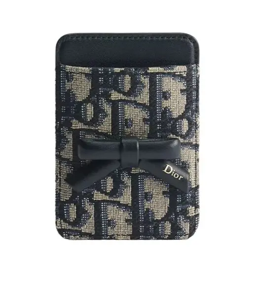 Dior Promenade Magnetic Card Holder - Black