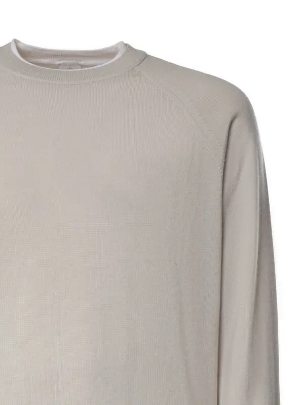 Eleventy Crewneck Raglan-sleeved Tipped-trim Jumper