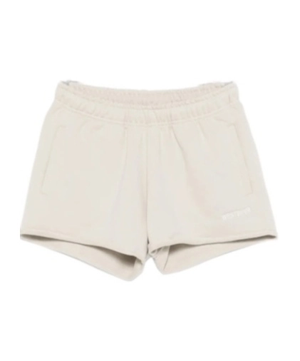WRSTBHVR Logo-embroidered Shorts - Silvergray