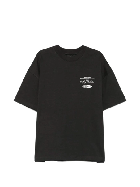 WRSTBHVR Studio V13 Logo-print Drop-shoulder T-shirt
