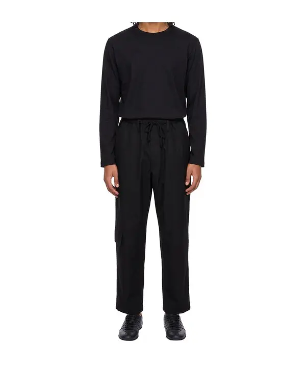 Yohji Yamamoto Drawstring-waist Gabardine Cargo Pants
