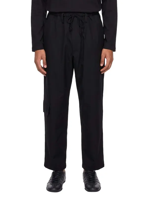 Yohji Yamamoto Drawstring-waist Gabardine Cargo Pants