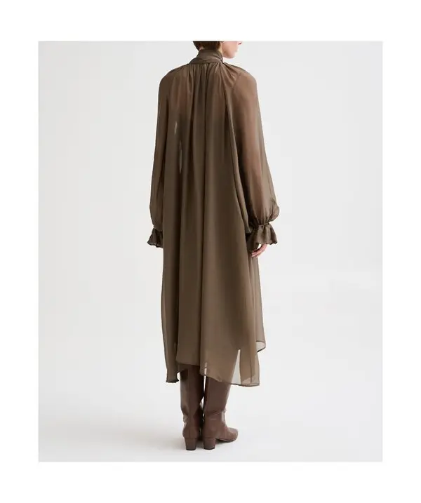 ROBERTO COLLINA Silk Dress With Bow