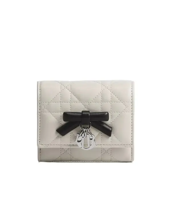 Dior Lady Lotus Wallet - White