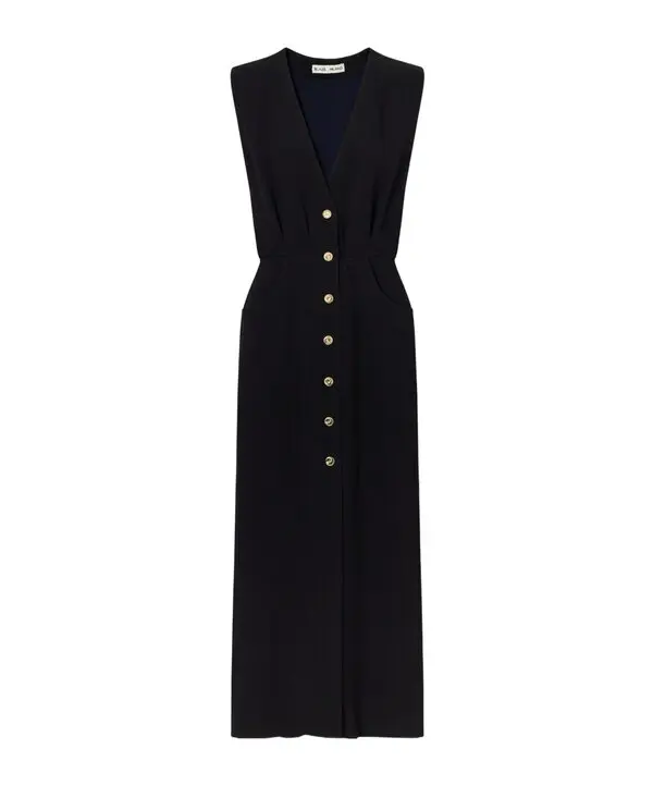 BLAZÉ MILANO Luna Friesian Button-down Maxi Dress