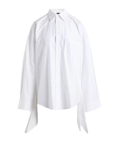 Balenciaga Solid Colour Shirts Blouses - White