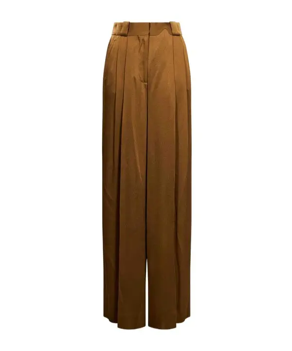 BLAZÉ MILANO Pleated Straight-leg Trousers