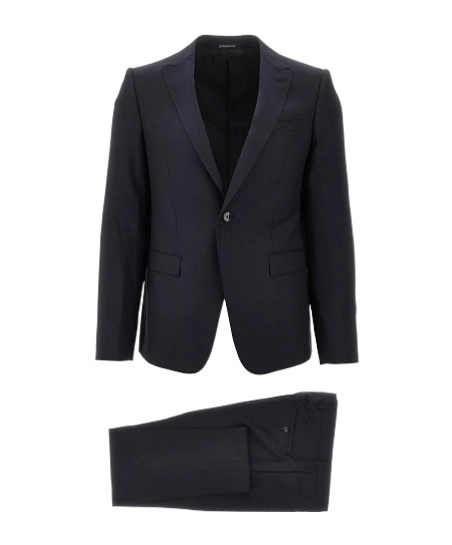 Emporio Armani David Single-breasted Suit - Black